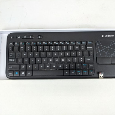Logitech K400 Wireless Touch Keyboard, Includes Dongle - Opened Box ...