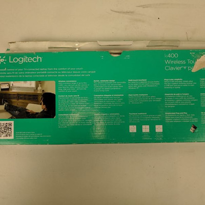 Logitech K400 Wireless Touch Keyboard, Includes Dongle - Opened Box ...