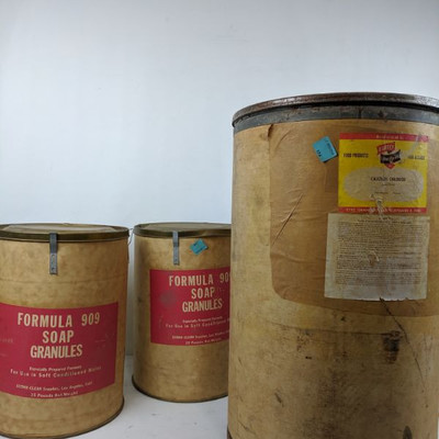 Vintage Formula 909 Soap Granules Containers Qty 1.3 & Empty Large ...
