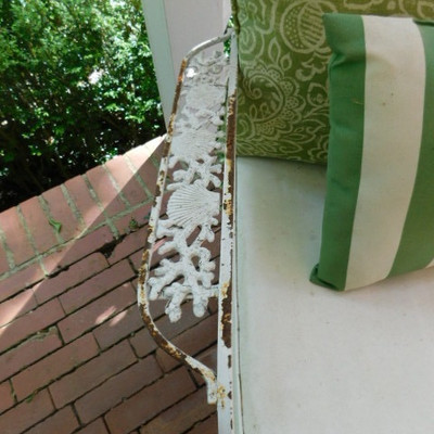 Vintage Wrought Iron Patio Chair Spring Rocker | EstateSales.org