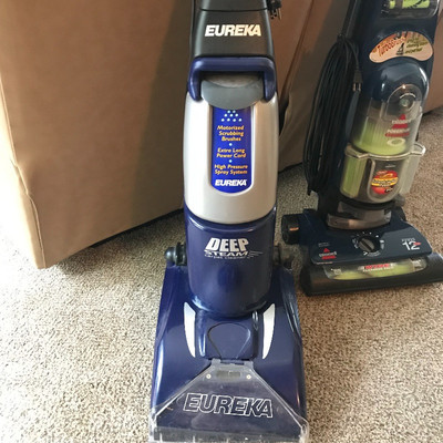 Lot 239 - Bissell Vacuum and Eureka Steamer | EstateSales.org