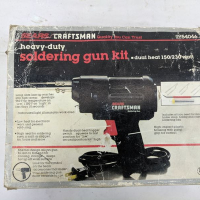 Craftsman Heavy-Duty Soldering Gun Kit, Tested, Works | EstateSales.org