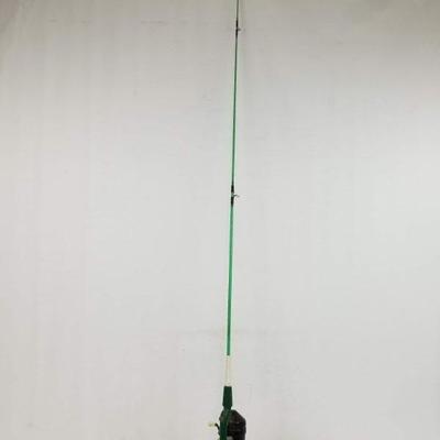 Short Green Fishing Pole with Lebco Reel | EstateSales.org