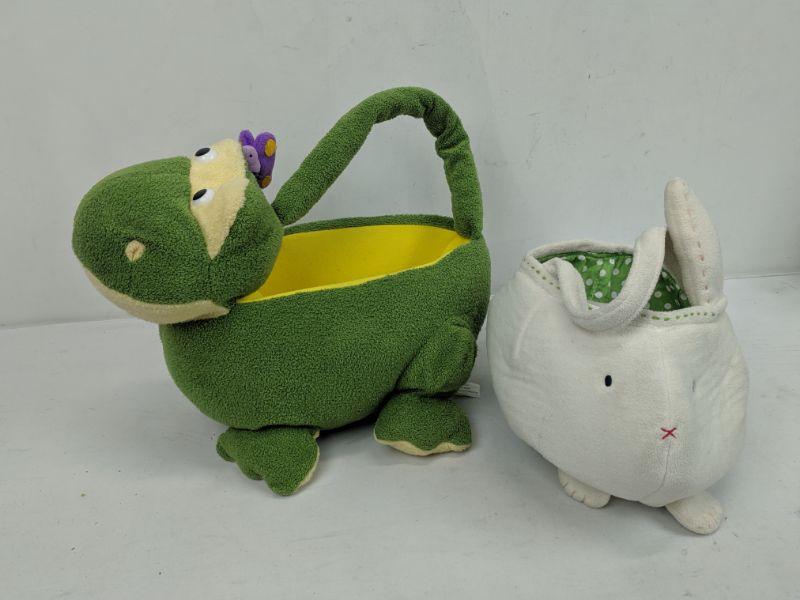 Two Easter Baskets, Bunny & Frog | EstateSales.org
