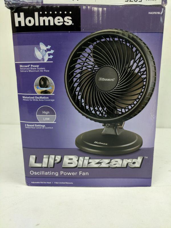 Holmes Lil' Blizzard Oscillating Power Fan - Opened Box | EstateSales.org