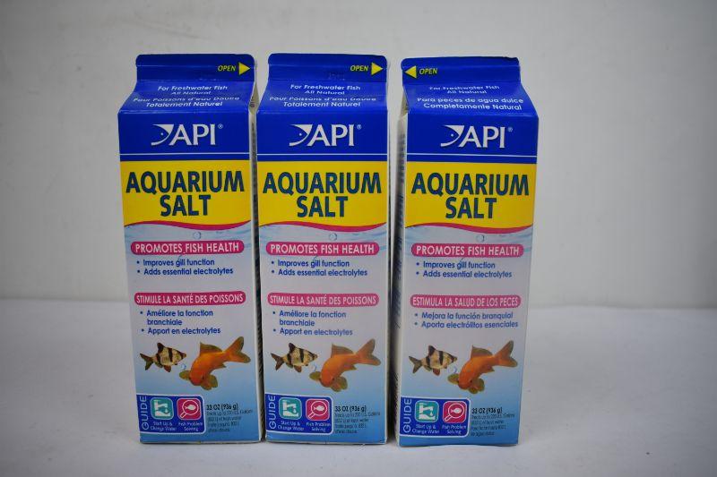 API Aquarium Salt 33 oz, Set of 3 - New | EstateSales.org