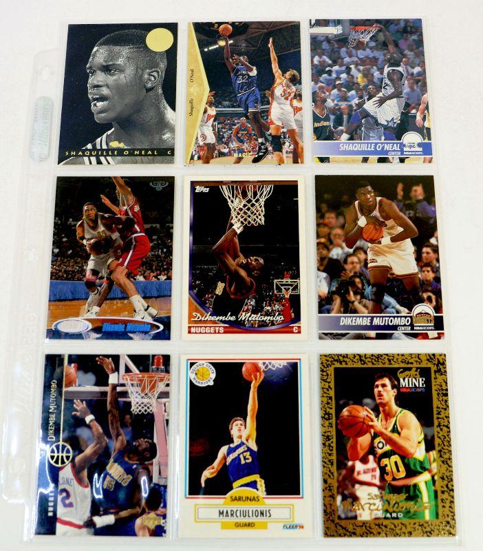 SHAQUILLE O'NEAL Dikembe Mutombo BASKETBALL CARDS SET of 9 HOF - MINT ...