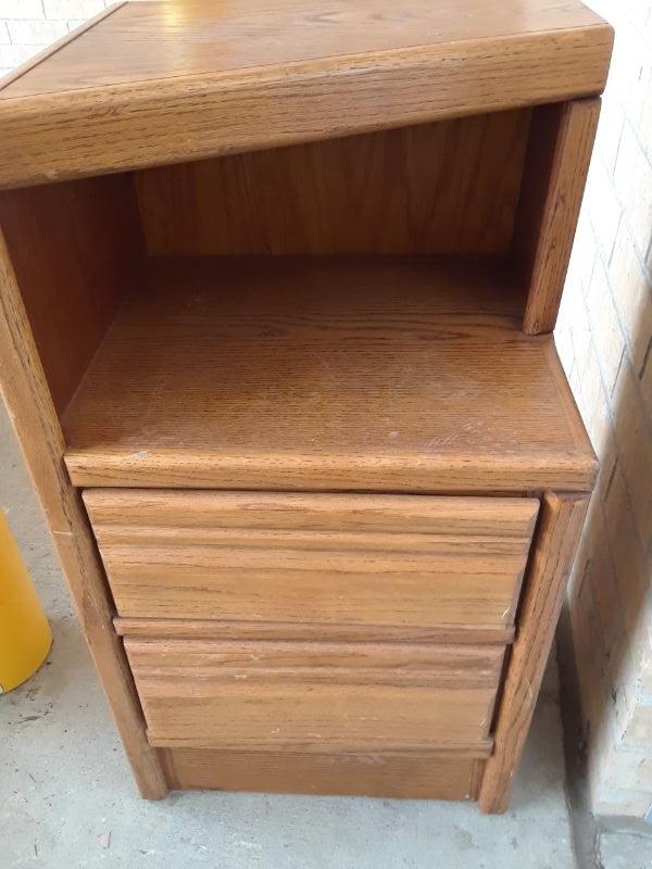 CORNER FILE CABINET WOOD | EstateSales.org