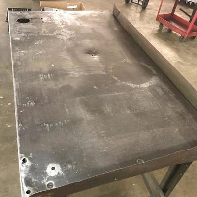 Lot 16 - Large Metal Table | EstateSales.org