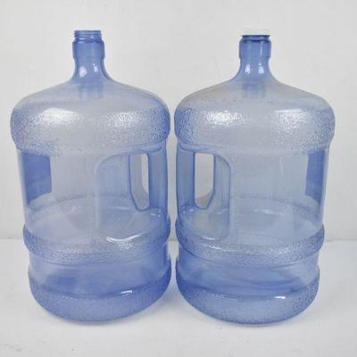 Two 5 Gallon Water Jugs by Culligan, Empty, 1 Lid | EstateSales.org