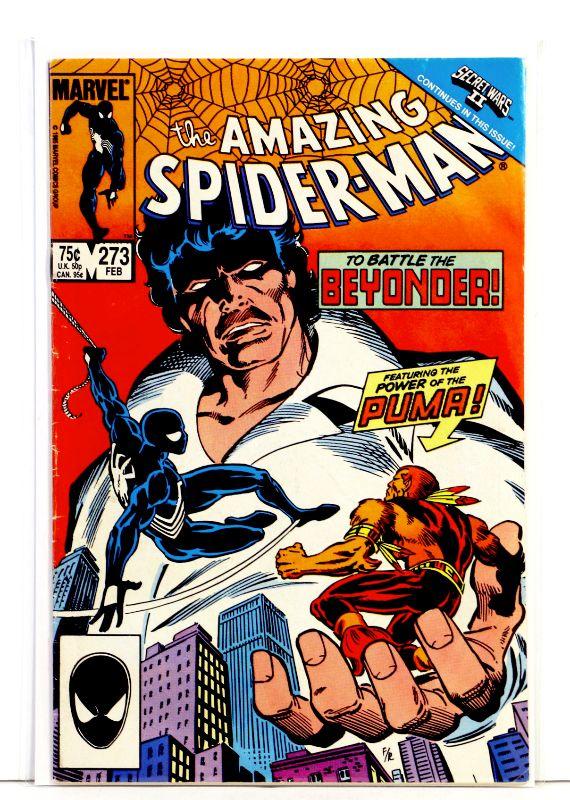 AMAZING SPIDER-MAN #273 Beyonder Puma Secret Wars II - 1986 Marvel ...