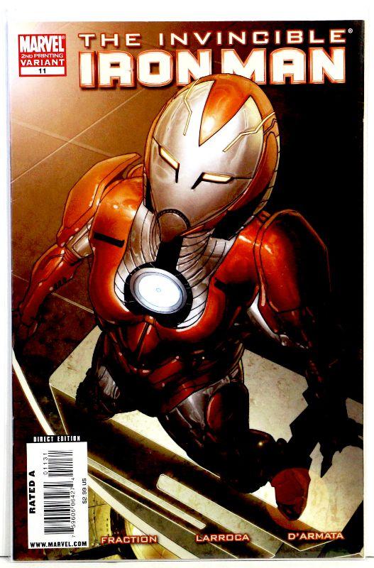 Invincible IRON MAN #11 - 2nd Print Variant 1st Full App Rescue 2009 ...