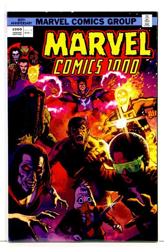 MARVEL #1000 GREG SMALLWOOD 1970's HORROR VARIANT COVER - 2019 Marvel ...