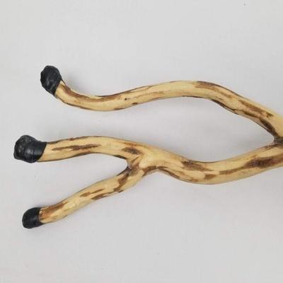 Wood Walking Stick/Cane "Gnarled" Look | EstateSales.org