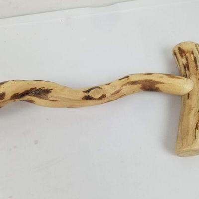 Wood Walking Stick/Cane "Gnarled" Look | EstateSales.org
