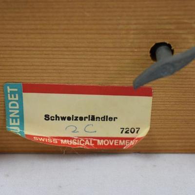 Cuendet Swiss Musical Movement Small House Music Box "Schweizerlandler ...