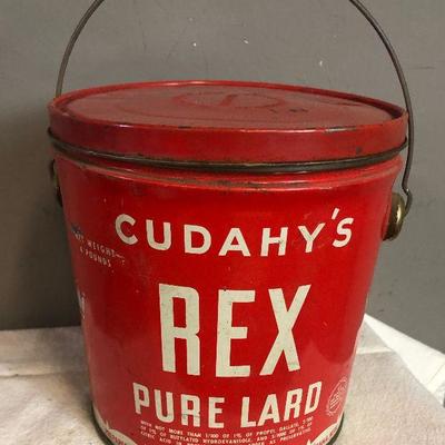 Lot #160 Cudahy's REX Pure Lard | EstateSales.org