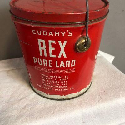 Lot #160 Cudahy's REX Pure Lard | EstateSales.org