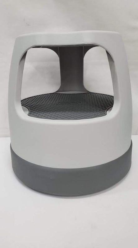 Task It Scooter Stool, Grey, Holds up to 300 lbs - New | EstateSales.org