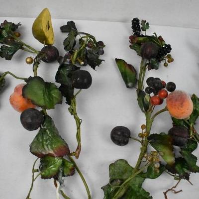 Faux Fall Fruit & Flower Foliage | EstateSales.org