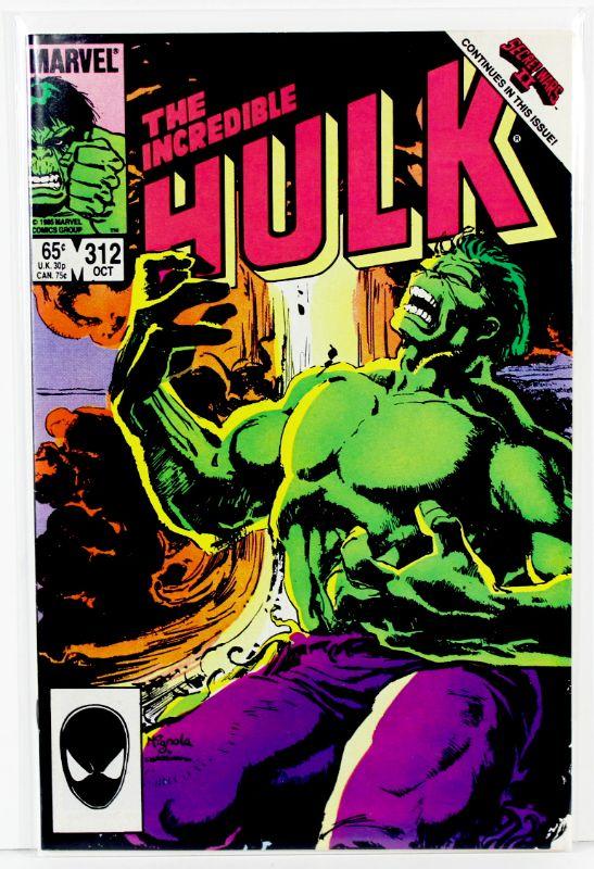 HULK #312 ORIGIN of The HULK Retold Atomic Explosion Cover 1985 Marvel ...