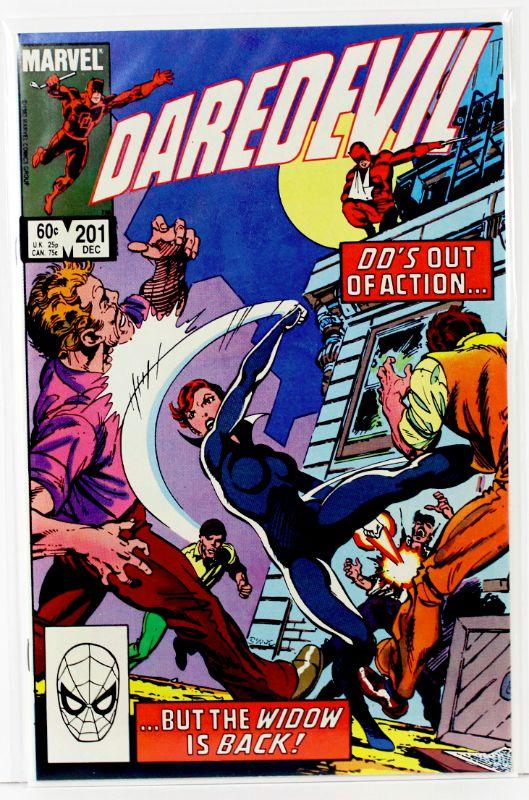 DAREDEVIL #201 Bronze Age BLACK WIDOW 1983 Marvel Comics - VF/NM ...