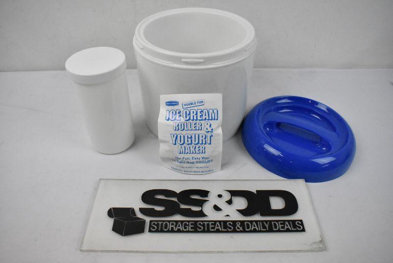 Ice Cream Roller & Yogurt Maker, White & Blue | EstateSales.org