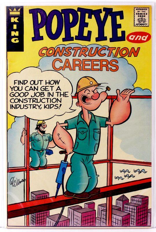 POPEYE and Construction Careers (Educational Series #5) Bronze Age 1972 King Syndicate Comics ...