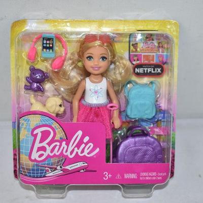 Barbie Chelsea Doll & Travel Set with Puppy & Accessories - New ...