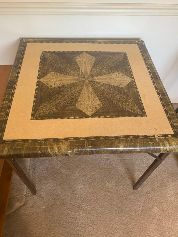 Mid Century Card Table | EstateSales.org