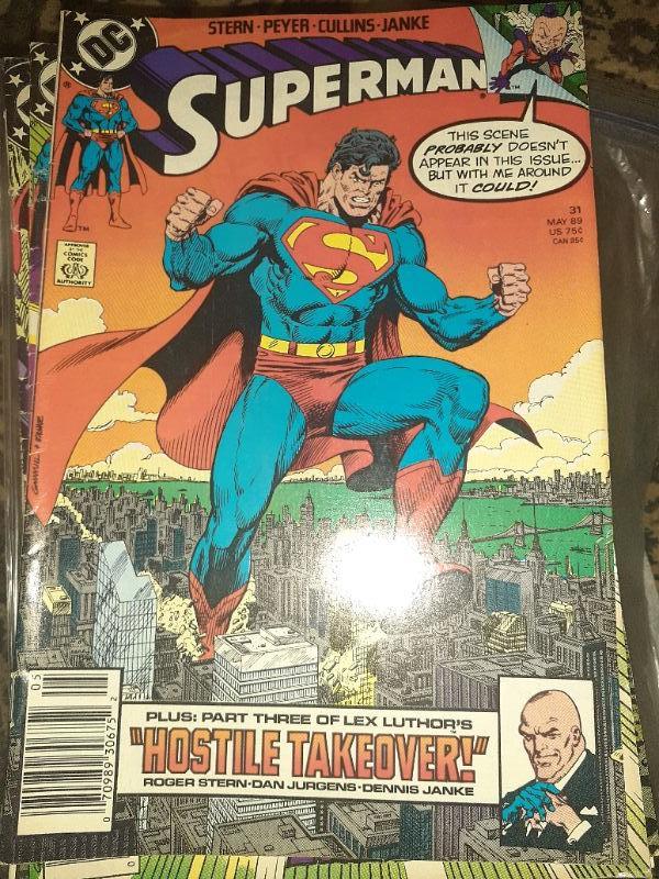 #31 MAY 89 DC COMICS SUPERMAN HOSTILE TAKEOVER | EstateSales.org