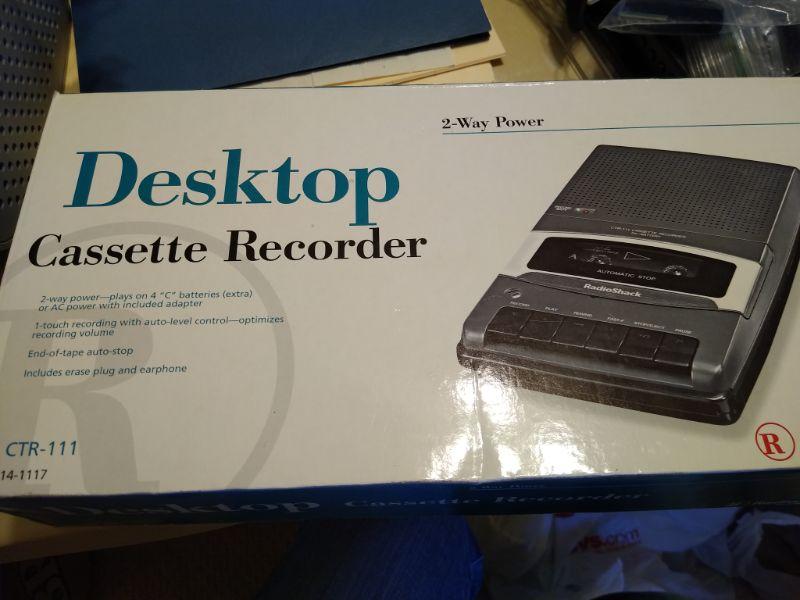 Radio Shack Desktop Cassette Recorder | EstateSales.org