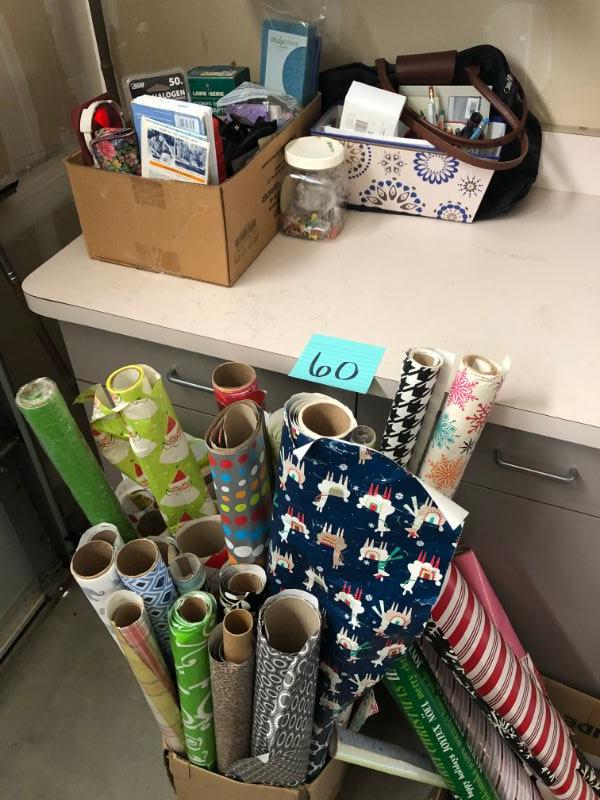 Wrapping Paper and Misc. Office Items | EstateSales.org