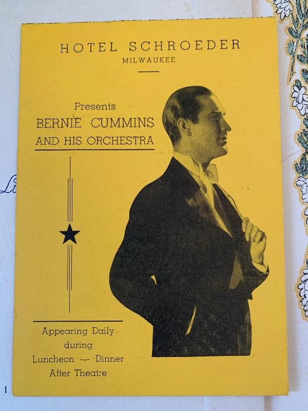 Hotel Schroeder, Milwaukee presents Bernie Cummings | EstateSales.org