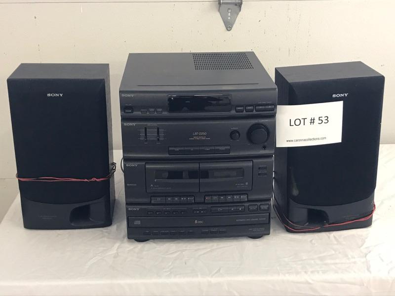 Lot #53 Sony Stereo System | EstateSales.org