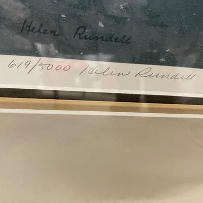 Lot # 88 Helen Rundell Limited Edition Offset Lithograph on Paper "On ...