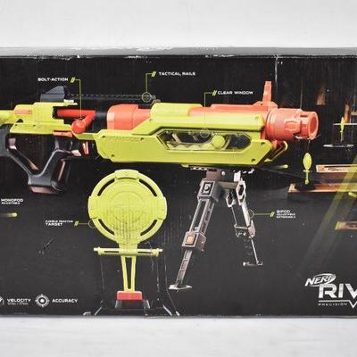 Nerf Rival Blaster Jupiter XIX-1000 w/ Target & Rounds. Complete, $33 ...
