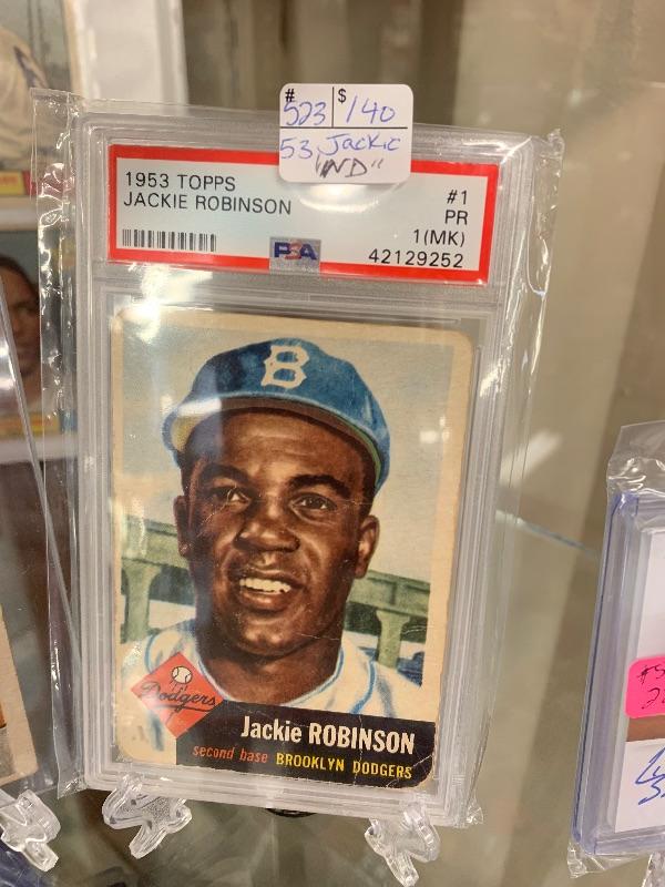 Graded 1953 Jackie Robinson card | EstateSales.org