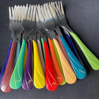 Fiestaware Silverware Set (4 serving pcs, 20 Lrg Spoons, 20 Small ...