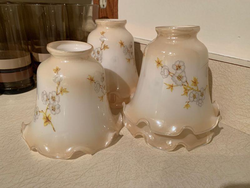 5 pretty light glass light fixture covers | EstateSales.org