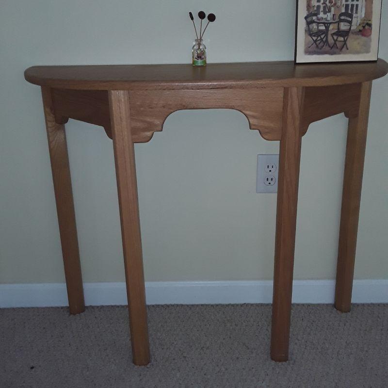 entry half round table | EstateSales.org