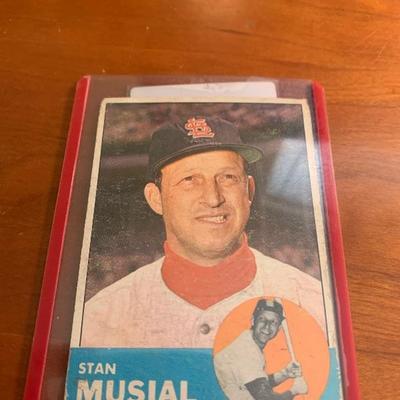 1963 Stan Musial card | EstateSales.org