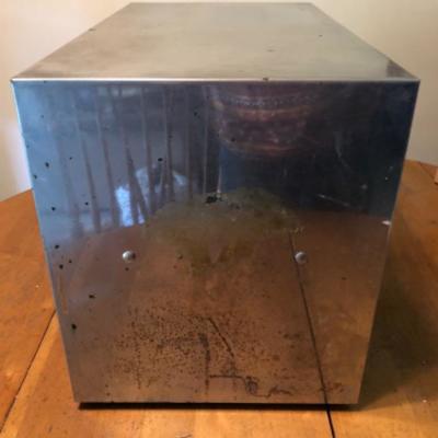 Vintage Stainless Metal Multi Drawer Countertop Bread Box | EstateSales.org