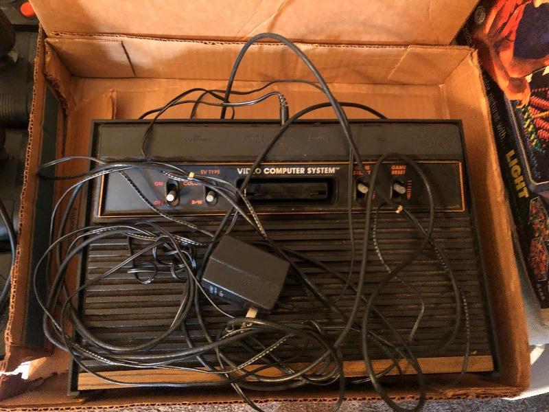 Vintage Atari Lot, System with Over 55 Games, 9 CXL Cartridges, 12 ...