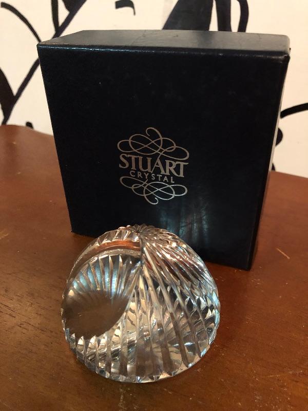 Stuart lead crystal paperweight | EstateSales.org