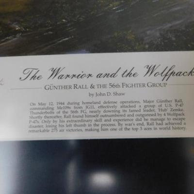 Print of WWII German Ace Pilot Gunther Rall 'The Warrior and the ...