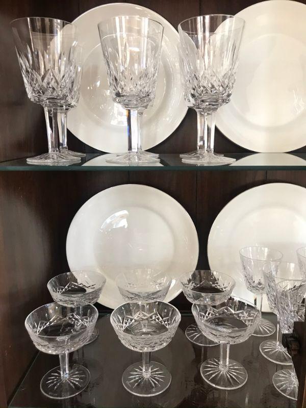 Waterford Crystal Glass Set Lismore Pattern | EstateSales.org