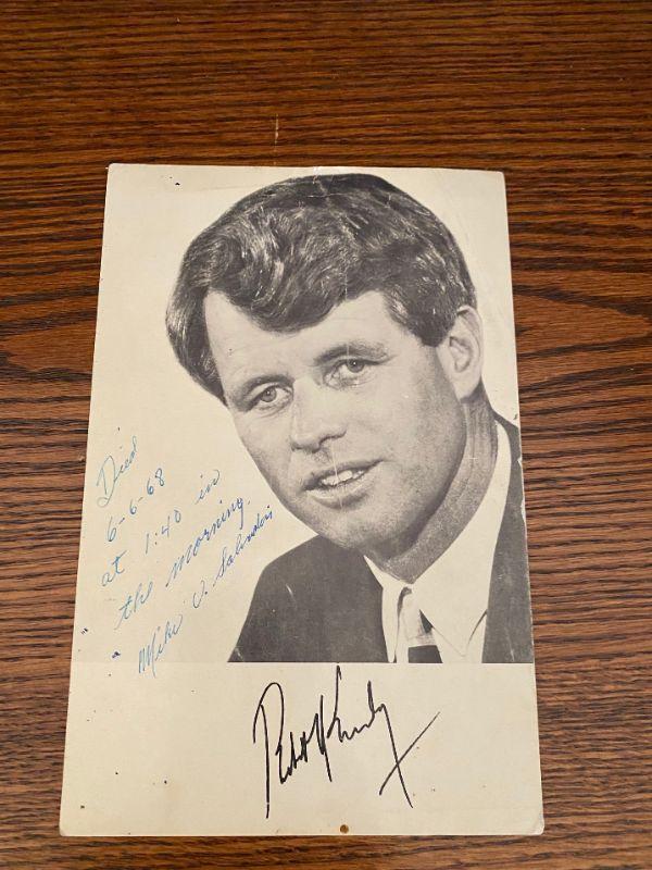Autograph Robert Kennedy signed photo | EstateSales.org