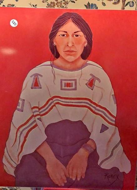 American Indian Art Poster Jeanne Rorex Bridges | EstateSales.org