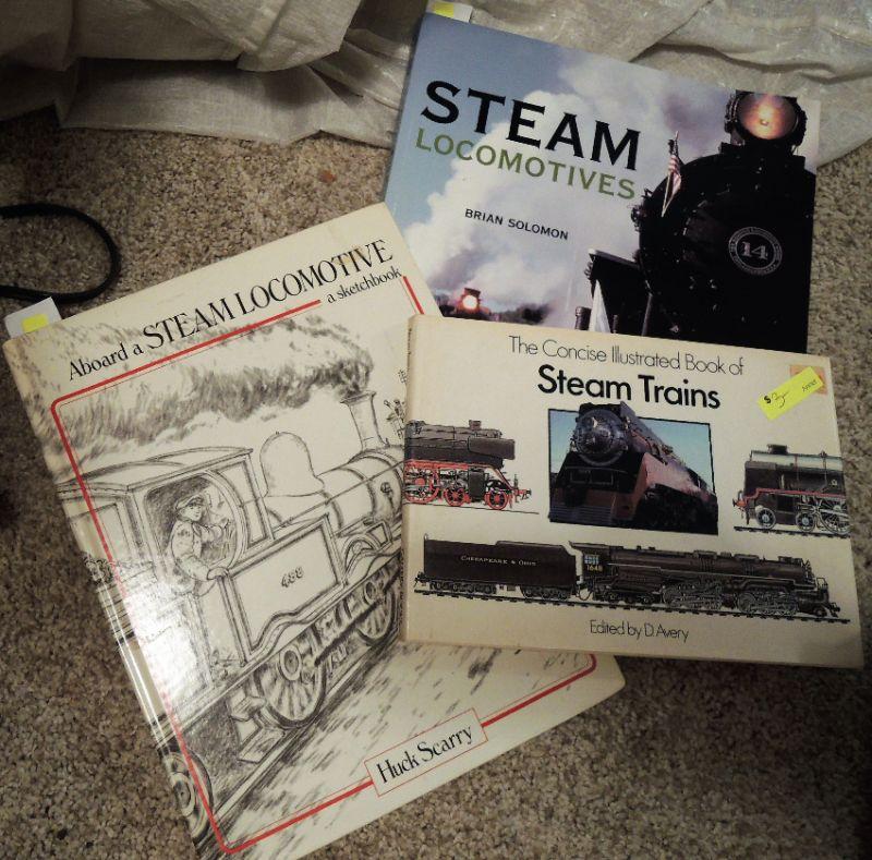 Lot of 3 BOOKS: Steam Locomotives Railroad | EstateSales.org